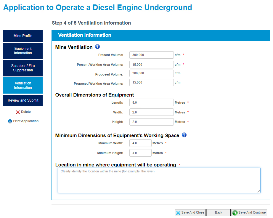 How do I submit a Diesel Engine Permit application?